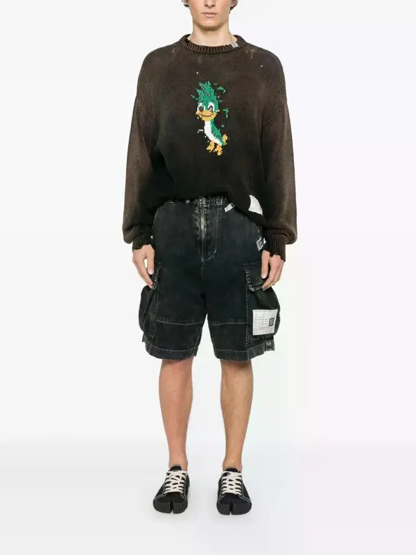 Mihara Yasuhiro Denim Cargo Shorts