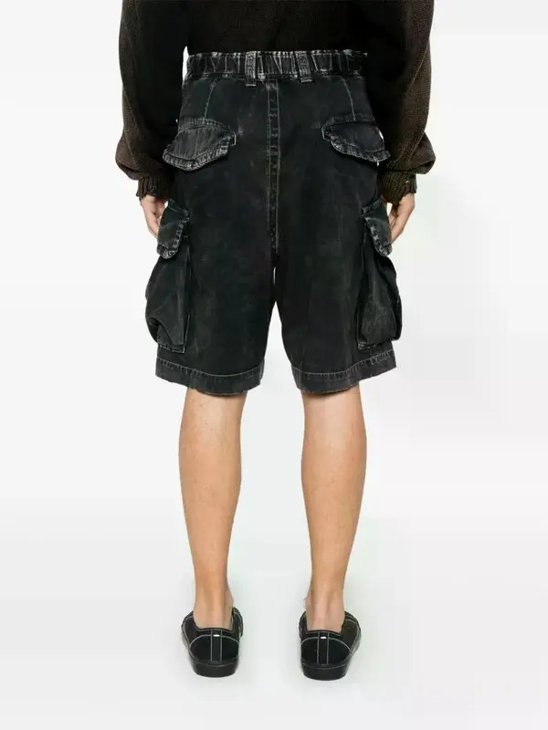 Mihara Yasuhiro Denim Cargo Shorts