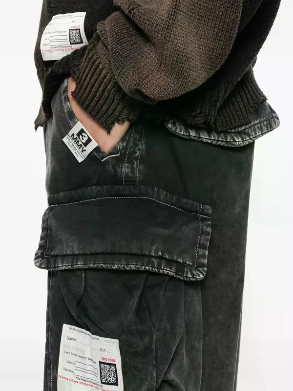 Mihara Yasuhiro Denim Cargo Shorts