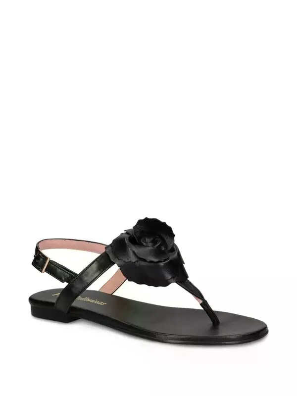Pretty Ballerinas Flower-detailing Sandals