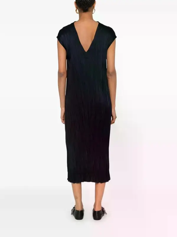 Antonelli Firenze Satin Midi Dress - Blue