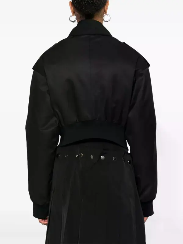Rokh Zip-detailed Bomber Jacket - Black