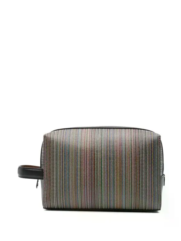 Paul Smith Signature Stripe Wash Bag - Black