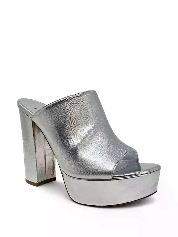 MADISON MAISON 120mm Marilu Platform Sandals - Silver