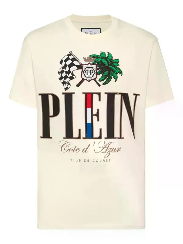 Philipp Plein Cote D Azur Plam T-shirt - Neutrals