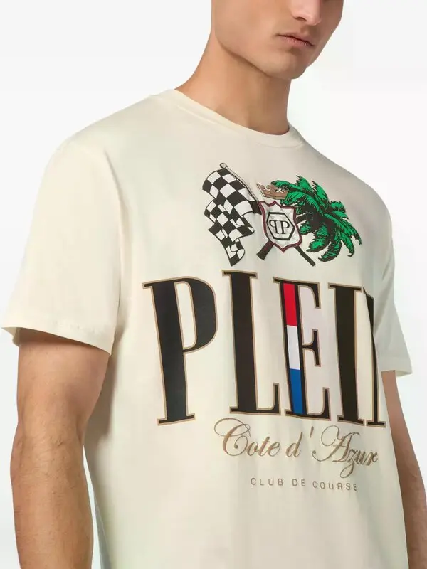 Philipp Plein Cote D Azur Plam T-shirt - Neutrals