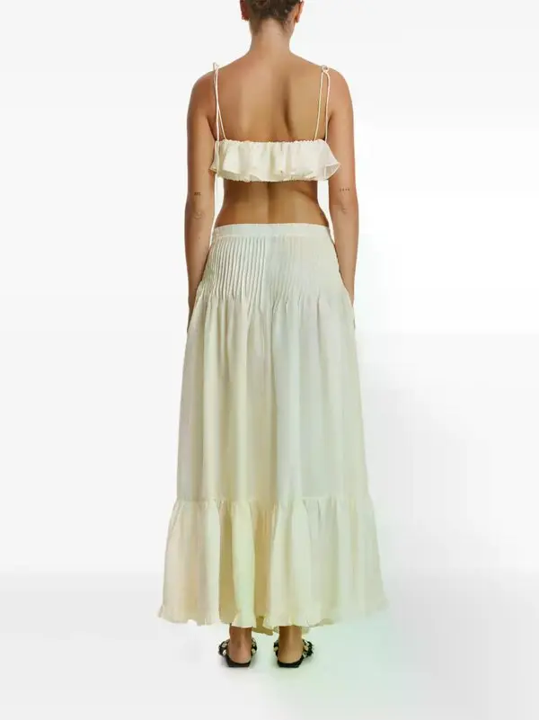 PNK Ruffled-hem Maxi Skirt