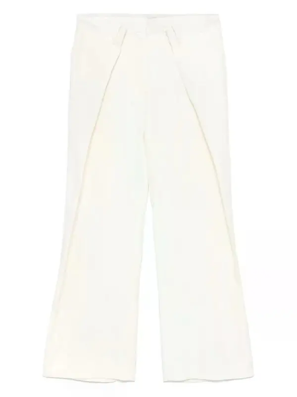 Rokh Pleated Wide-leg Trousers - Neutrals