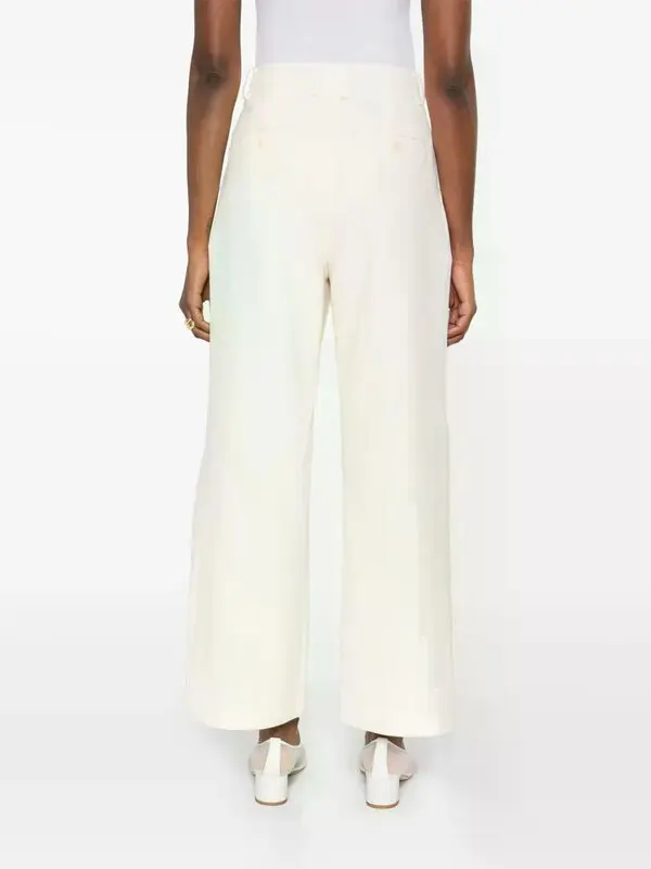 Rokh Pleated Wide-leg Trousers - Neutrals