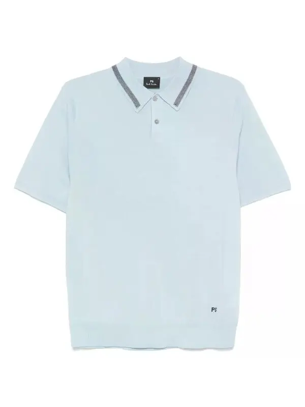 Paul Smith Wool Polo Shirt - Blue
