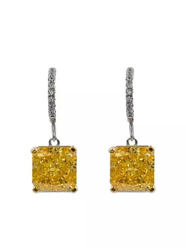 JUWELINA PARIS Charleston Drop Earrings - Yellow