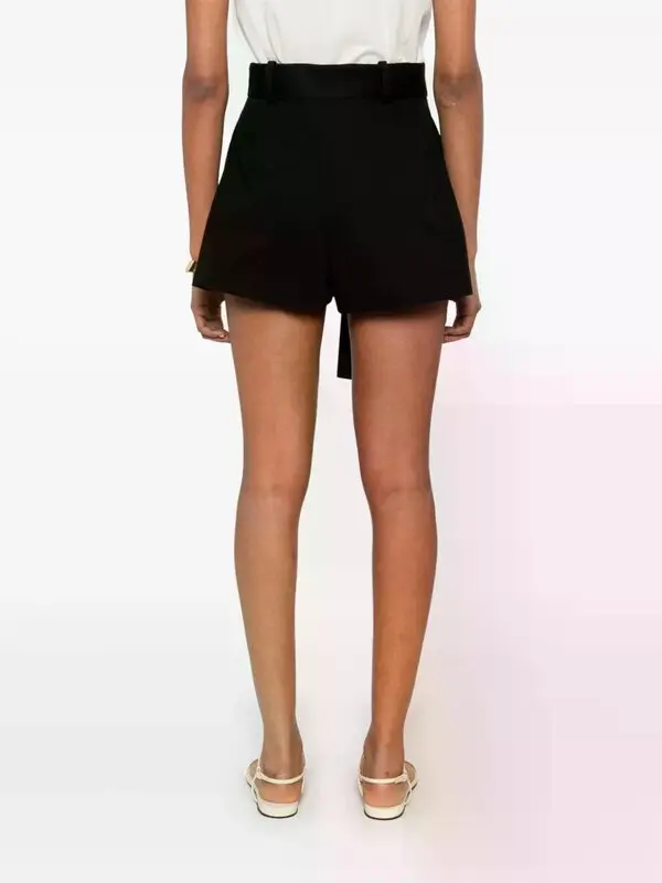 Moncler Gabardine Pleated Shorts