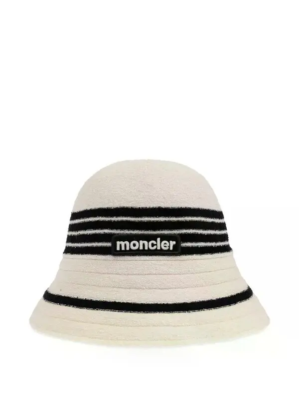 Moncler Cotton-blend Bucket Hat - White