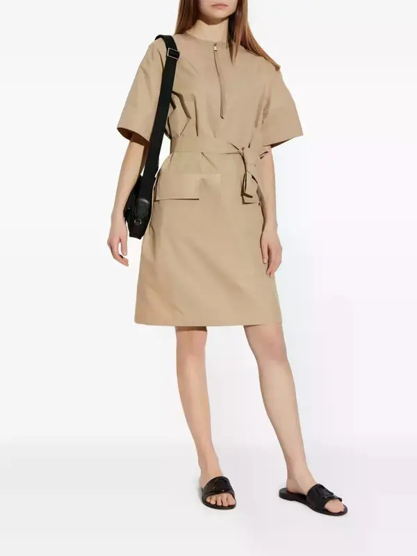 Moncler Belted Midi Dress