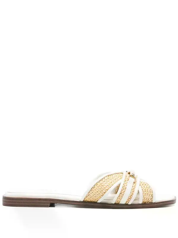 TWINSET Horsebit-detail Sandals - White