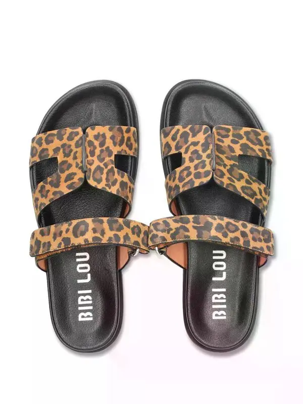 BIBI LOU Leopard-print Slides