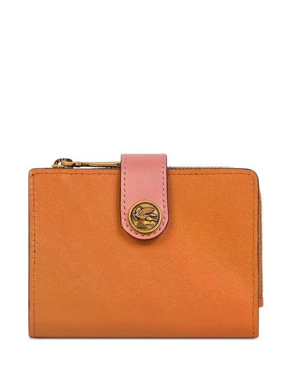 Etro Small Leather Wallet - Orange
