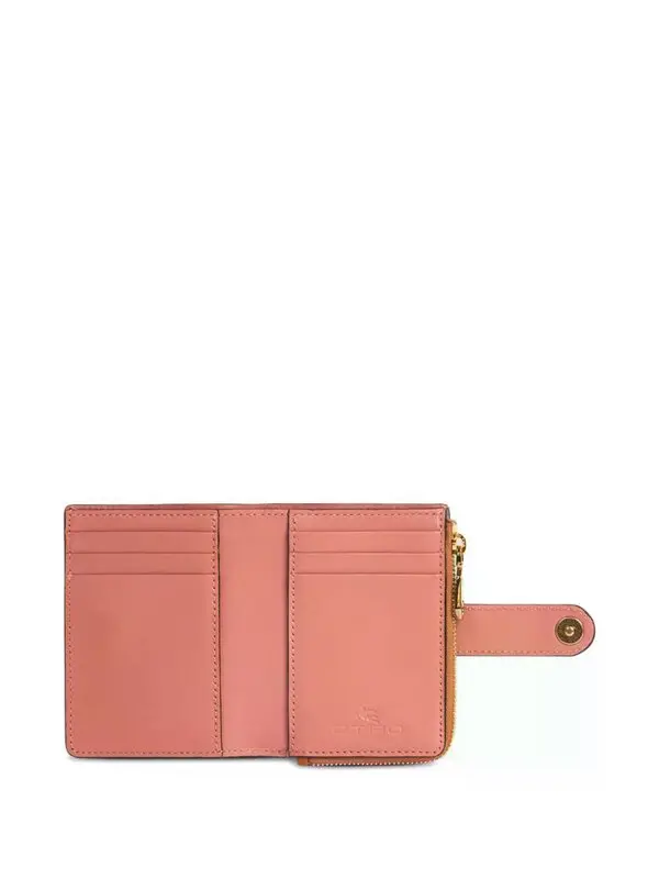 Etro Small Leather Wallet - Orange