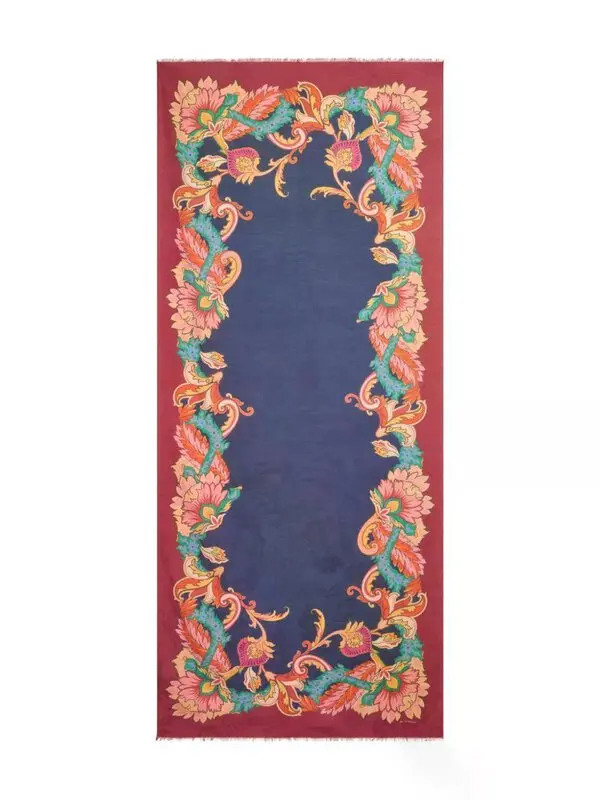 Etro Floral-print Jacquard Scarf