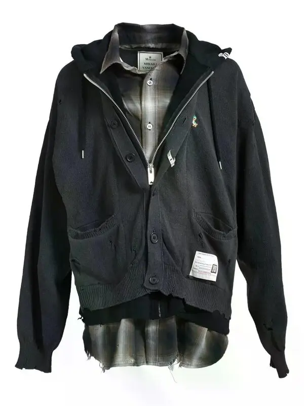 Mihara Yasuhiro Distressed Hooded Jacket