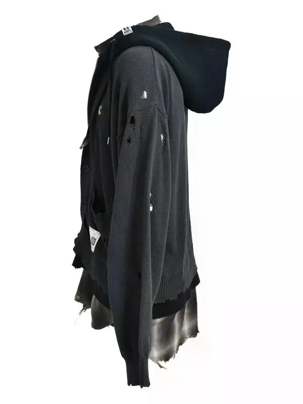 Mihara Yasuhiro Distressed Hooded Jacket