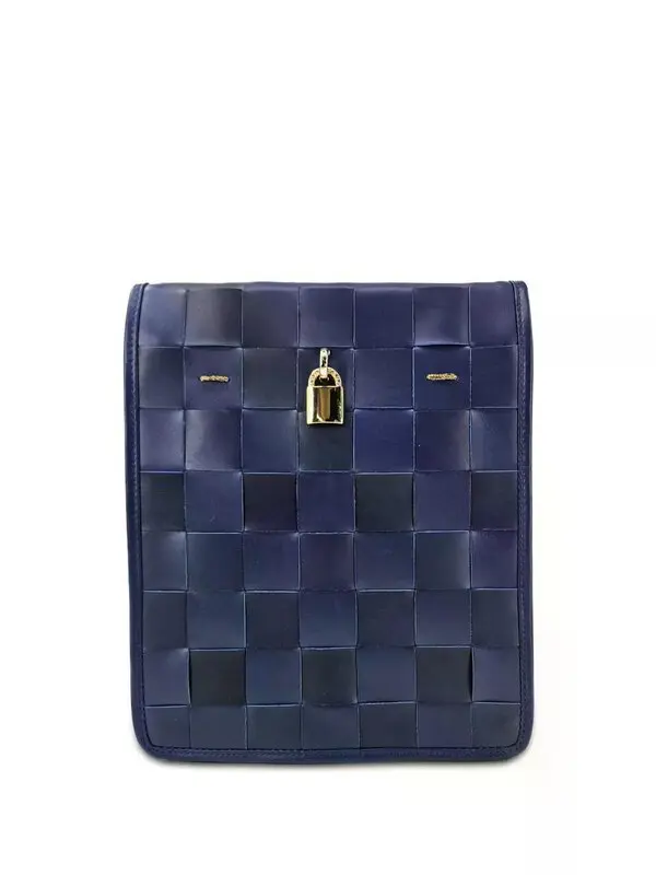 MADISON MAISON Woven Crossbody Bag - Blue