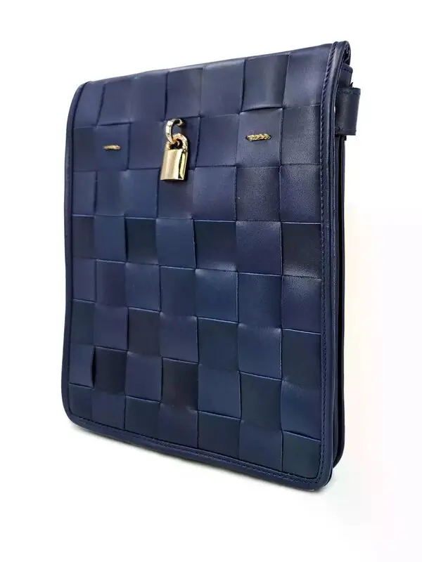 MADISON MAISON Woven Crossbody Bag - Blue