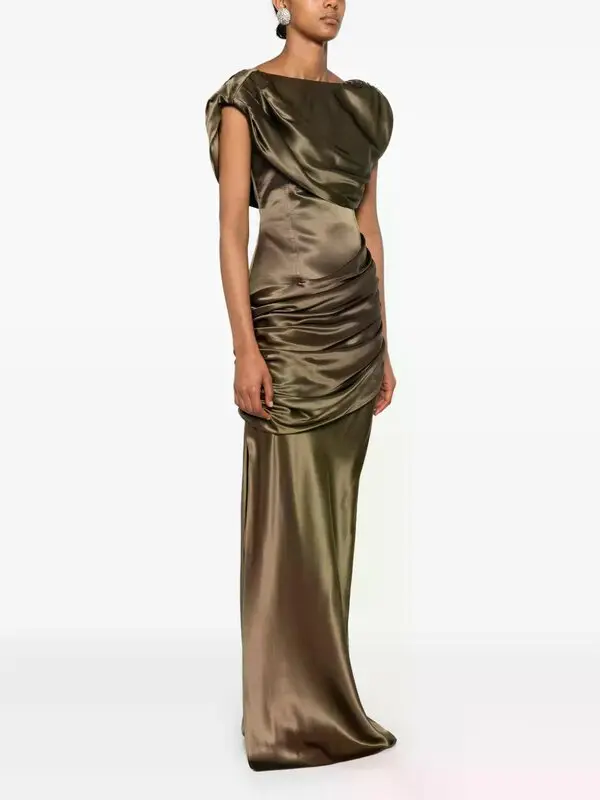 Giuseppe Di Morabito Silk Maxi Dress - Green