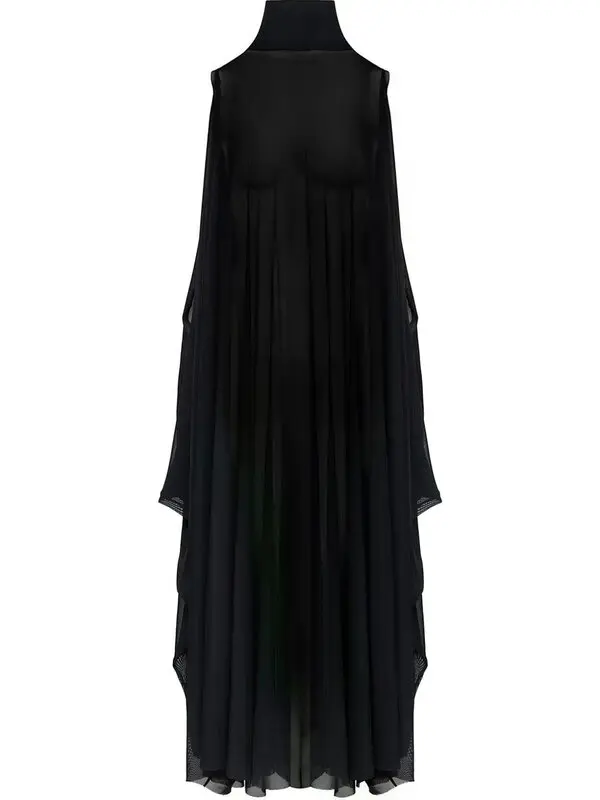 margiela sheer dress Maison Margiela Black Sheer Overlay Dress Maison Margiela