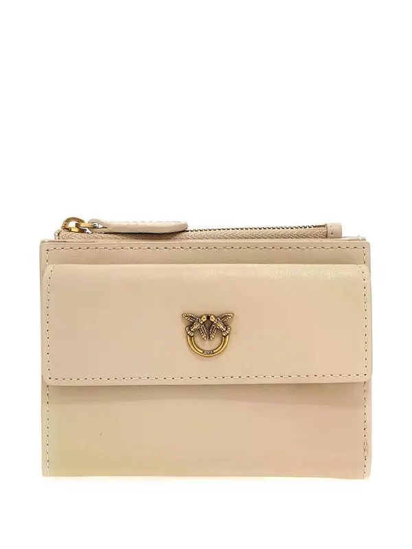 Pinko Love Birds Wallet - Neutrals