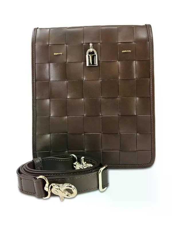 MADISON MAISON Woven Crossbody Bag - Brown
