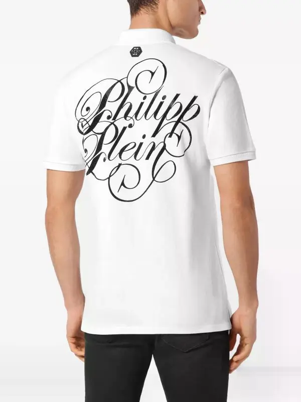 Philipp Plein Coursive Polo Shirt