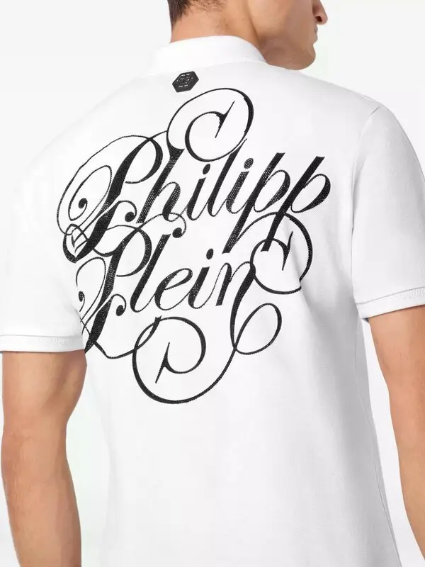 Philipp Plein Coursive Polo Shirt