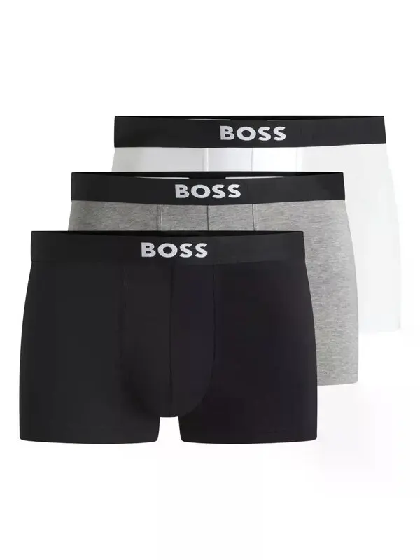 BOSS Logo-waistband Boxers - Black