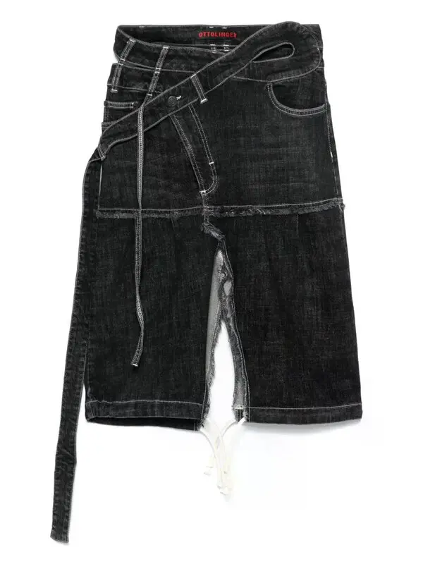 Ottolinger Wrap Denim Skirt