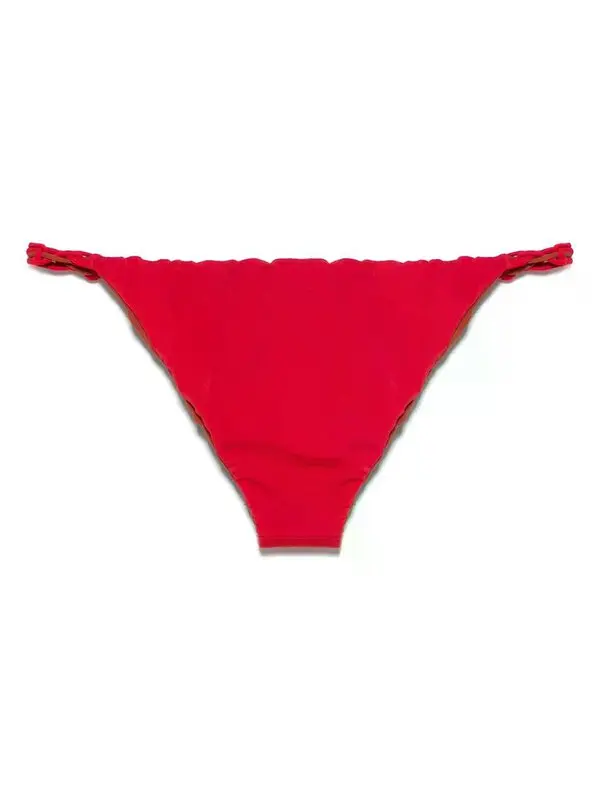ISA BOULDER Braided Bikini Bottoms - Red