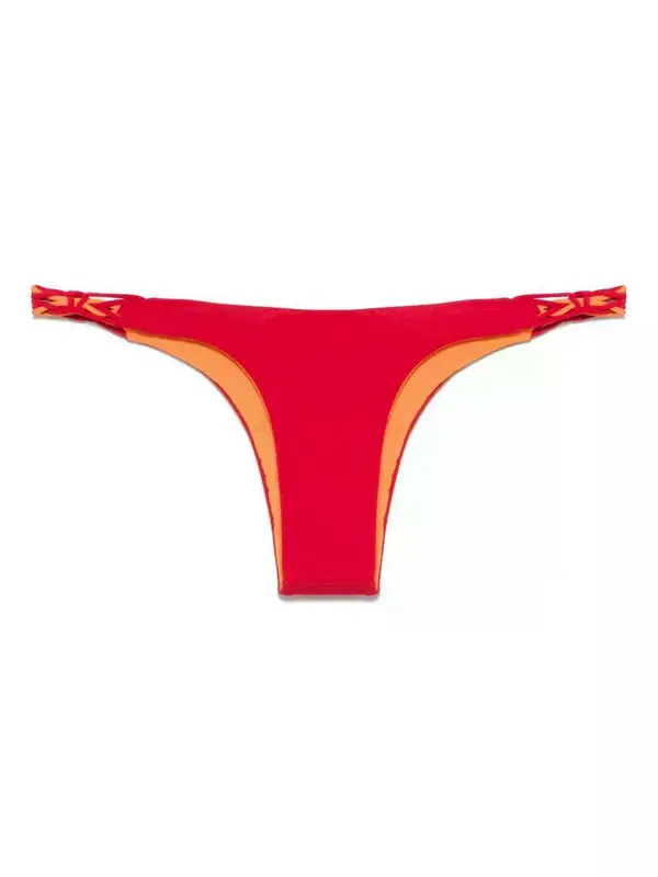 ISA BOULDER Tri-twist Bikini Bottom - Red