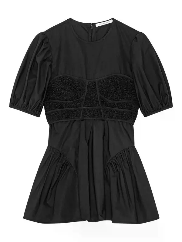 Cecilie Bahnsen Conner Cotton Top - Black