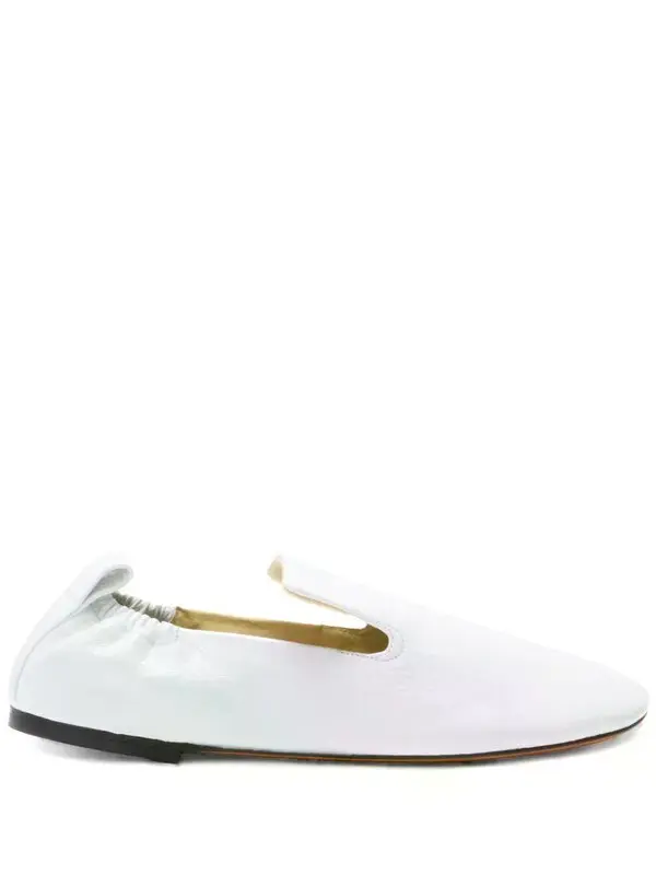 Proenza Schouler Ruched Leather Loafers - White