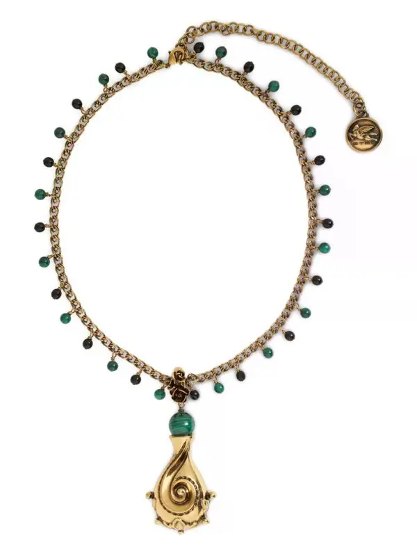 Etro Paisley Pendant Necklace - Gold