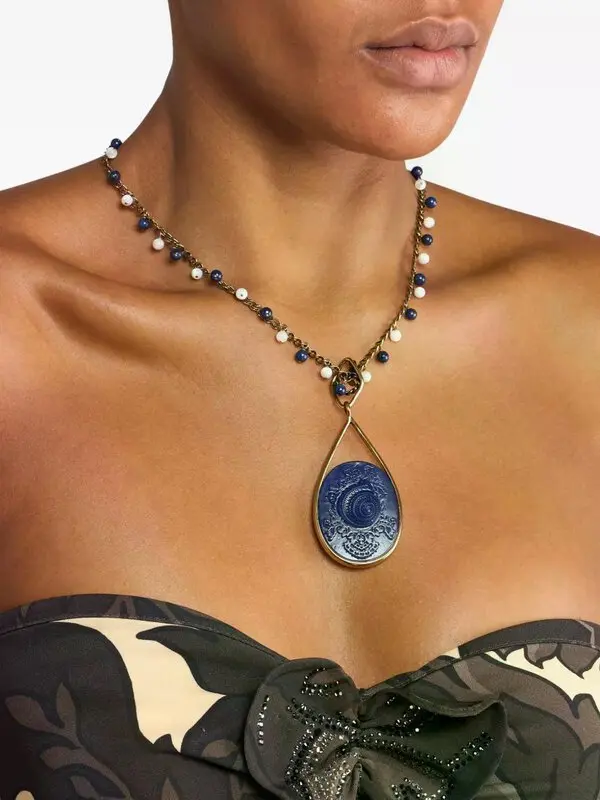 Etro Cameo-shell Pendant Necklace