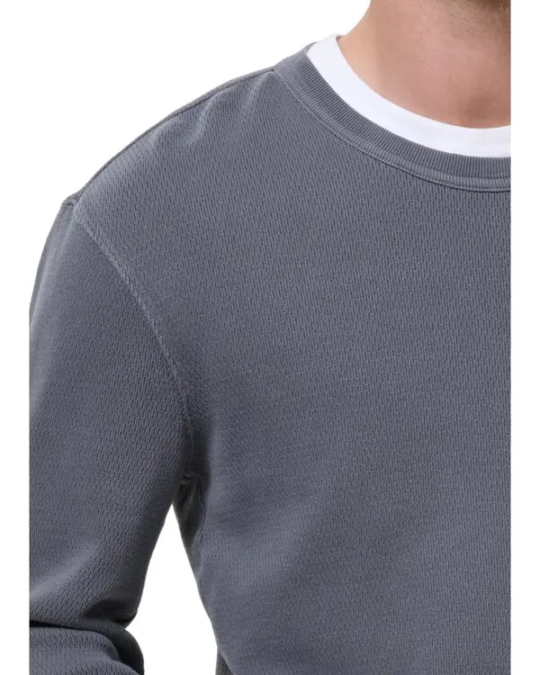 Citizens Of Humanity Waffle Long Sleeve Tee - Slate