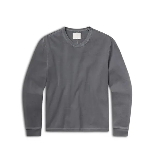 Citizens Of Humanity Waffle Long Sleeve Tee - Slate