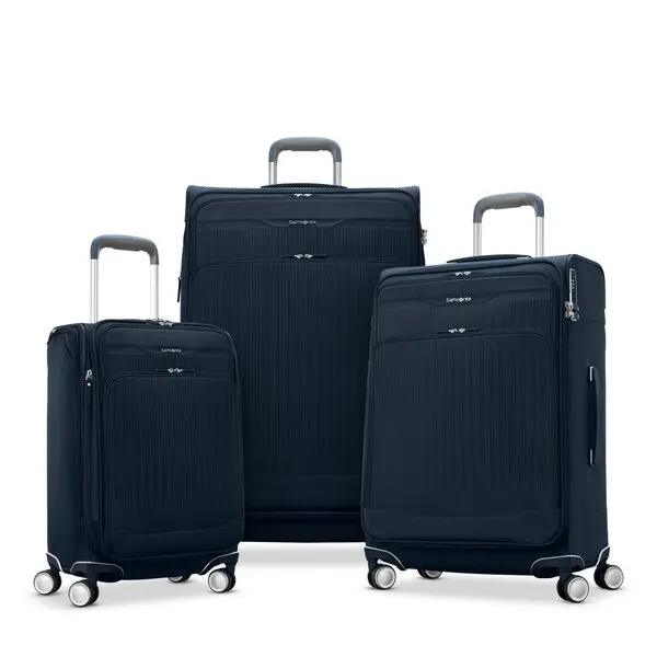 SAMSONITE Silhouette 18 Softside Large Spinner Suitcase - Deep Navy