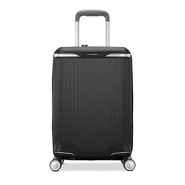 SAMSONITE Silhouette 18 Hardside Carry-on Spinner Suitcase - Black