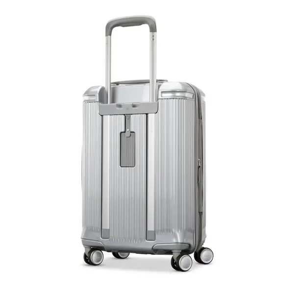 SAMSONITE Silhouette 18 Hardside Carry-on Spinner Suitcase - Metallic Silver