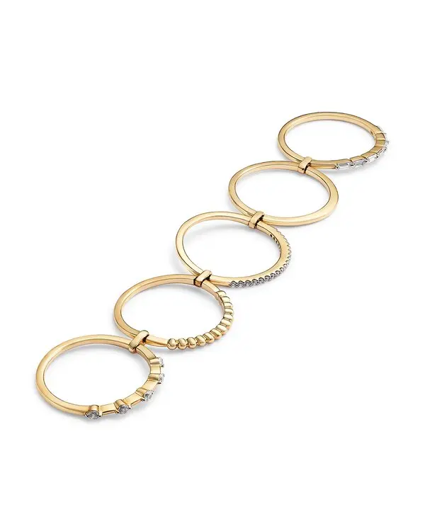 Bloomingdale'S Diamond Multi Row Ring In 14k Yellow