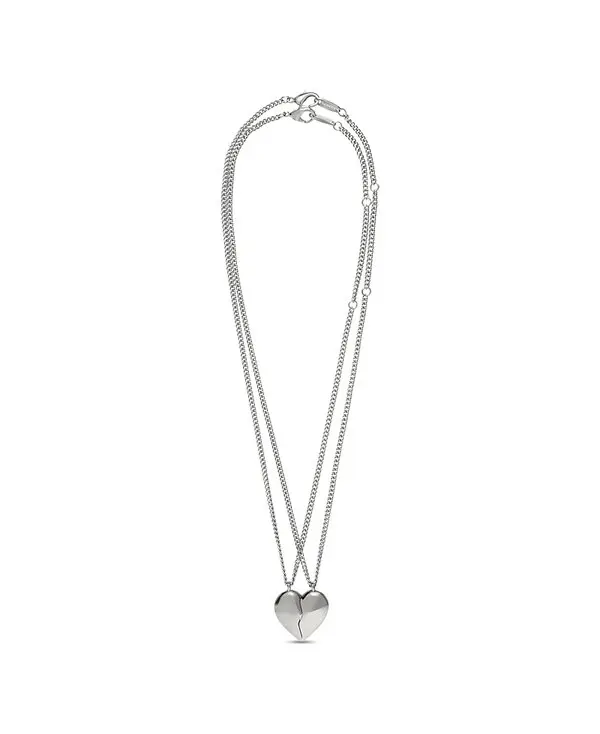 Balenciaga Lovelock Double Necklace - Silver