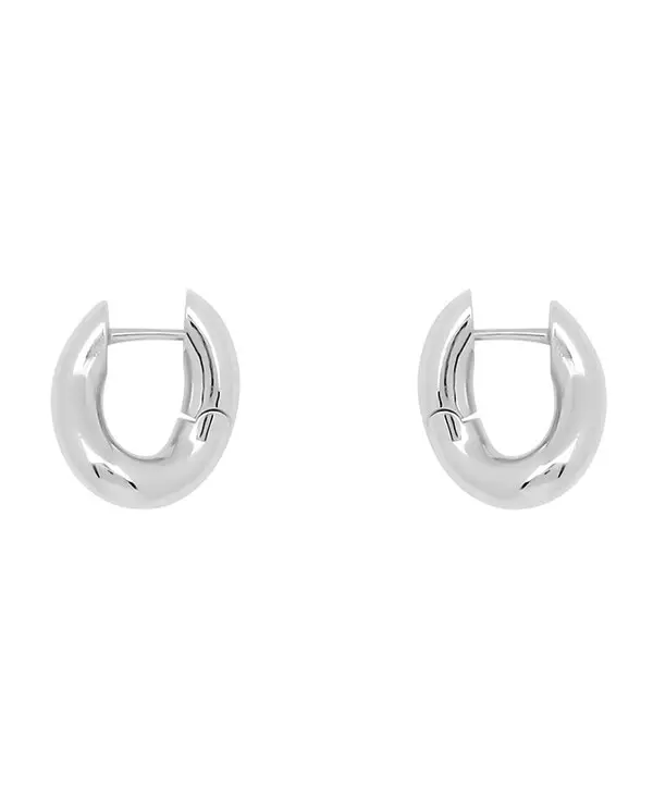 Balenciaga Loop Xxs Earrings - Silver