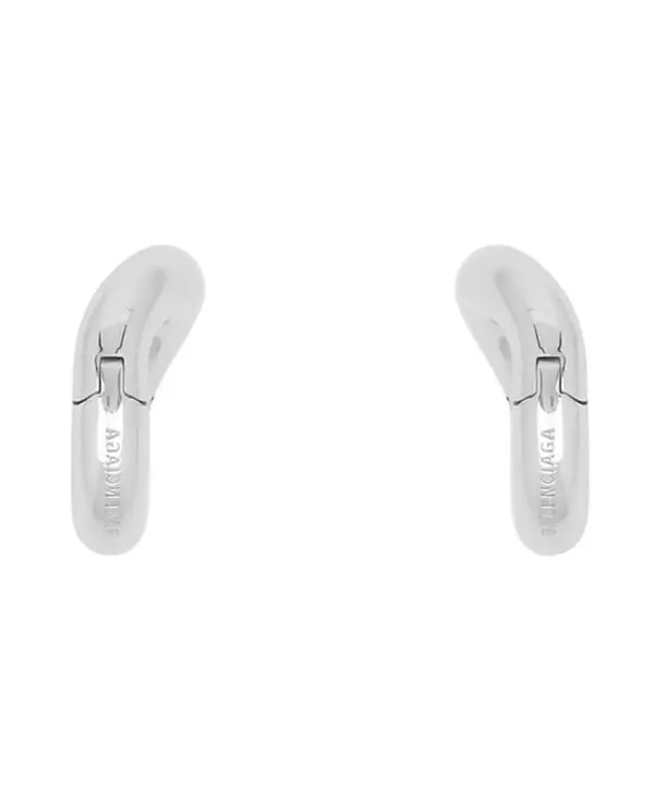 Balenciaga Loop Xxs Earrings - Silver